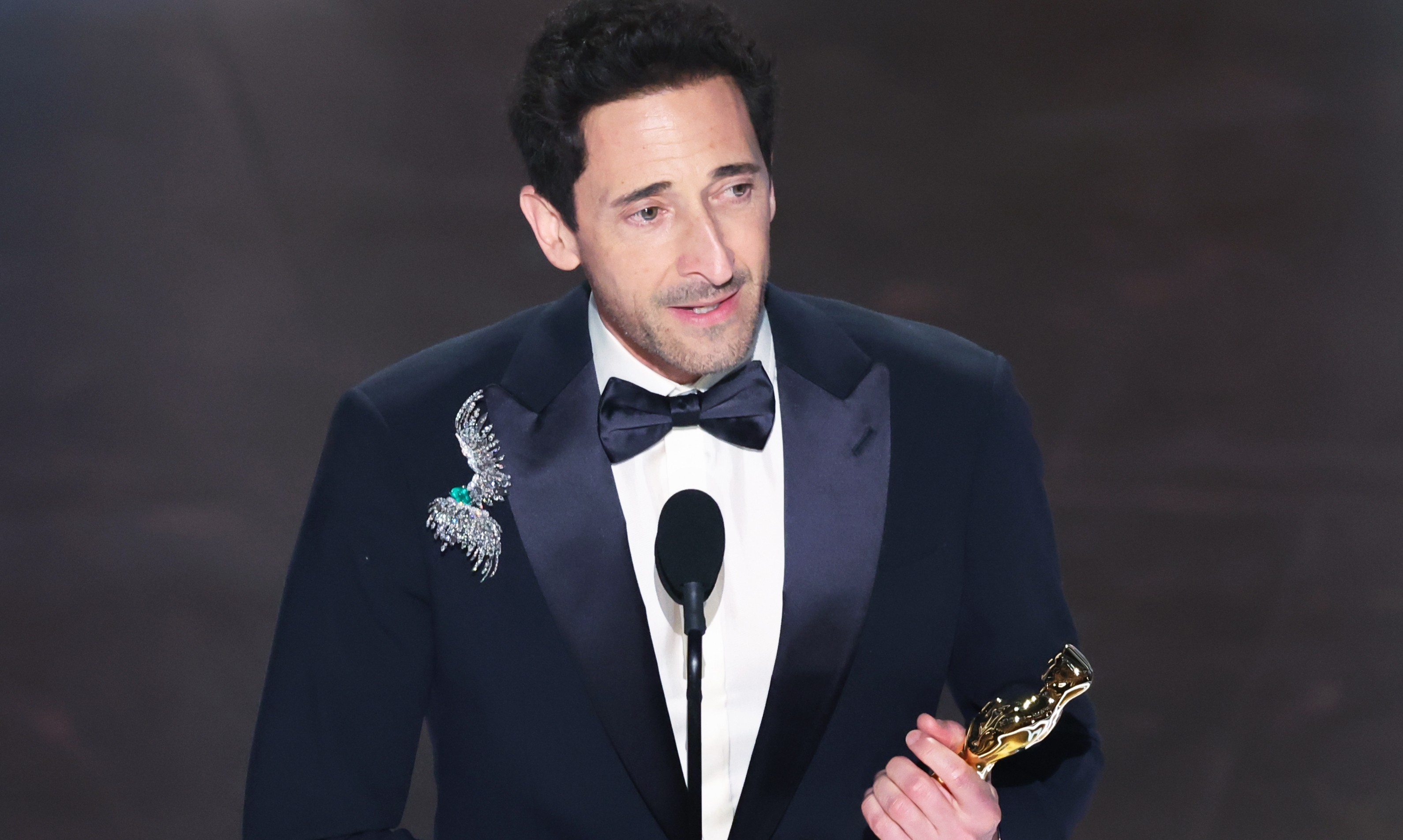 Adrien Brody bate recorde de 82 anos com o discurso mais longo da ...