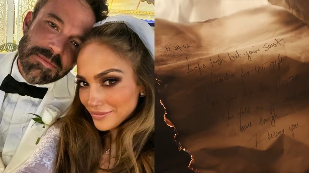 Jennifer Lopez queima carta 'velha' de amor de Ben Affleck em aperitivo ...