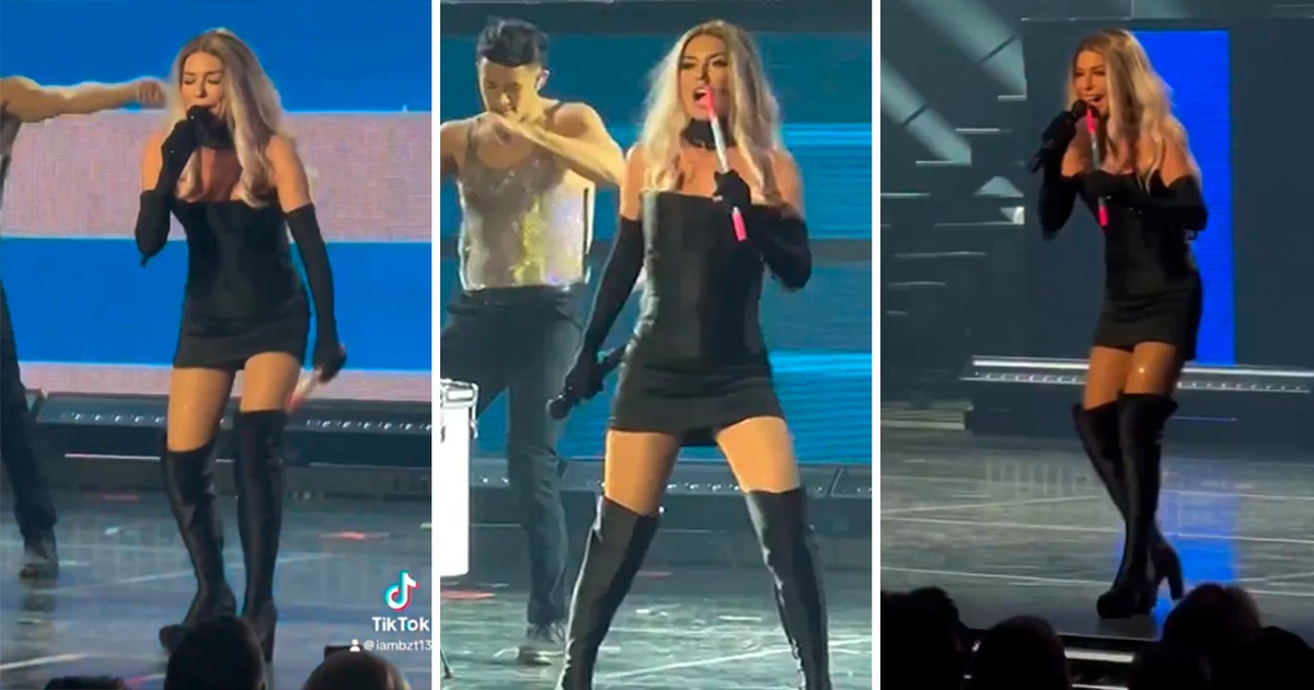 Shania Twain viraliza nas redes ao 'cantar' com bastão que pensava ser microfone em show ...