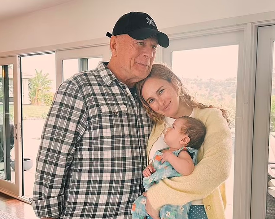 Filha revela que Bruce Willis influenciou nome da netinha de forma ...