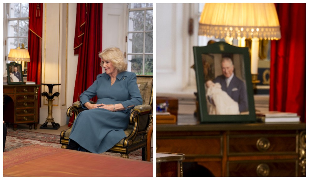 Flagra de residência particular de Charles e Camilla revela único neto ...