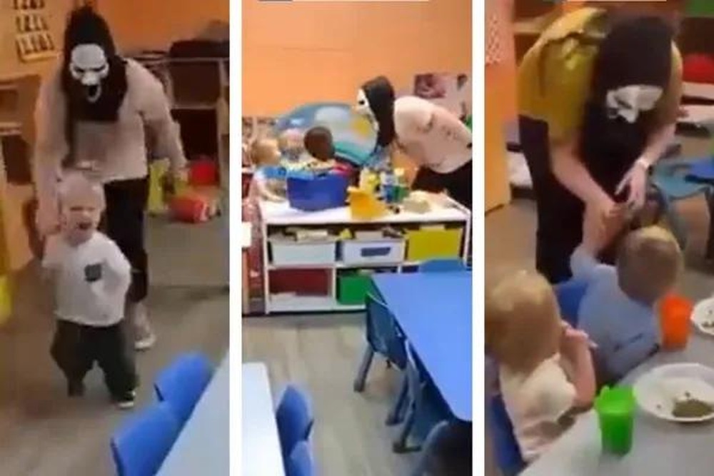 Funcionárias de creche são presas após aparecerem em vídeos assustando ...
