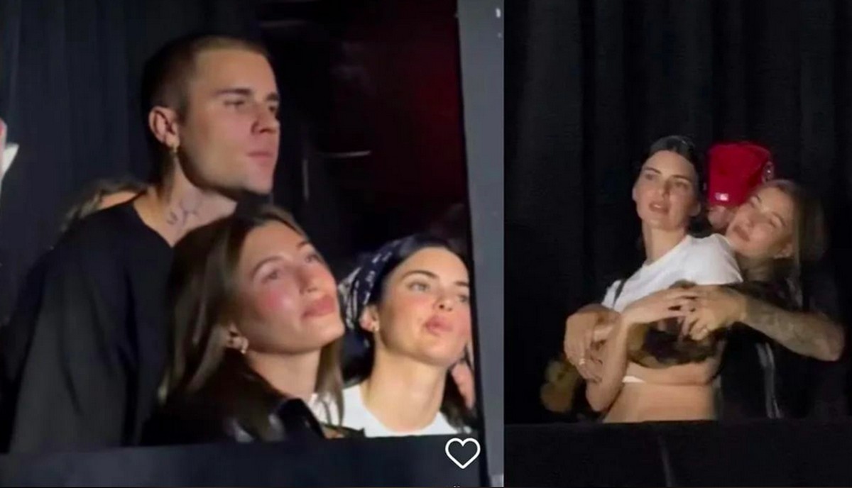 'Chamego triplo' de Justin Bieber com a esposa Hailey e a amiga Kendall ...
