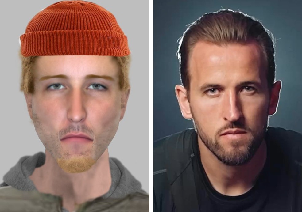 Polícia inglesa divulga retrato falado para encontrar 'Harry Kane do ...
