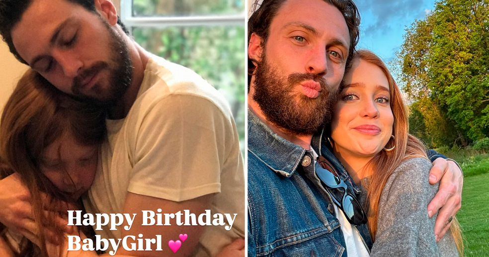 Aaron Taylor-Johnson, astro da Marvel, comemora aniversário da enteada ...