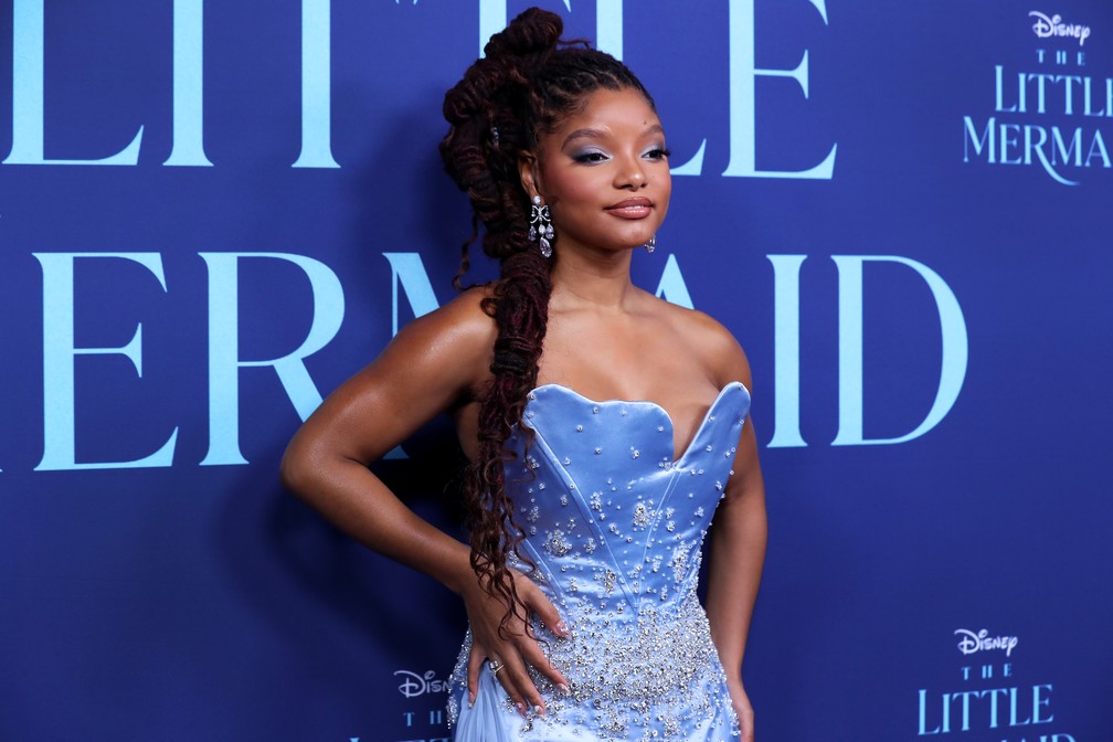 Teste chocante de Halle Bailey, letras editadas, filmagens sem tocar o ...