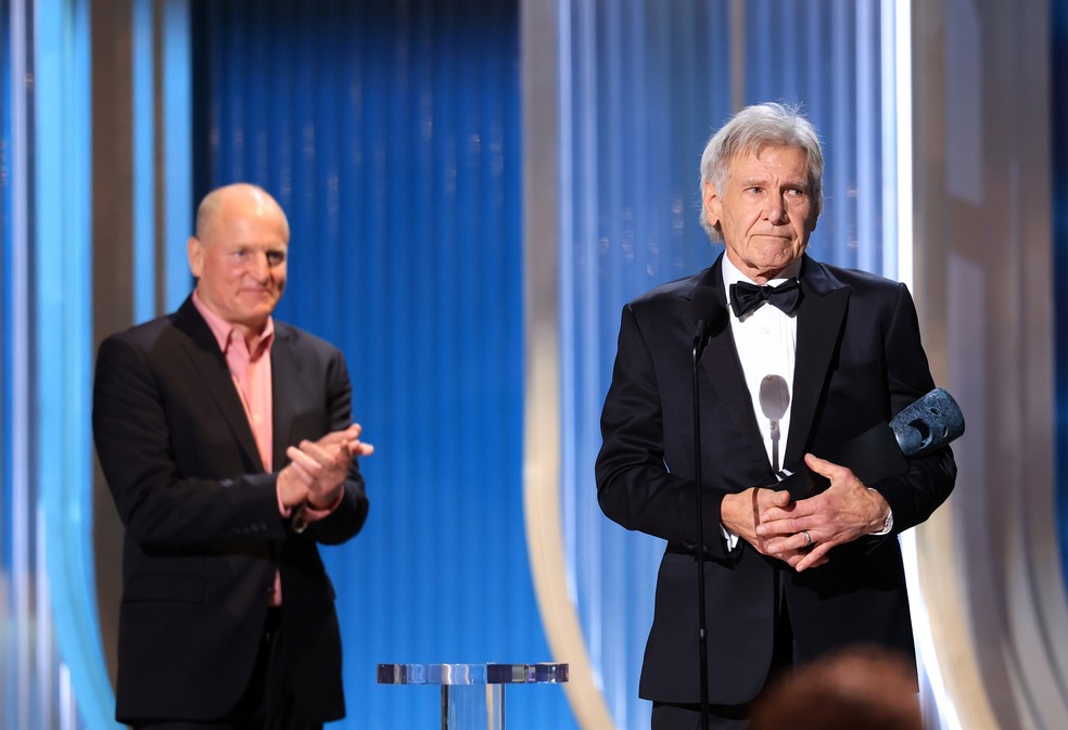 Woody Harrelson recebe críticas por homenagem confusa a Harrison Ford ...