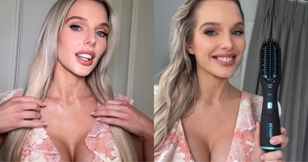 Atriz posa com blusinha decotada para mostrar o resultado de plástica nos seios | Celebridades ...