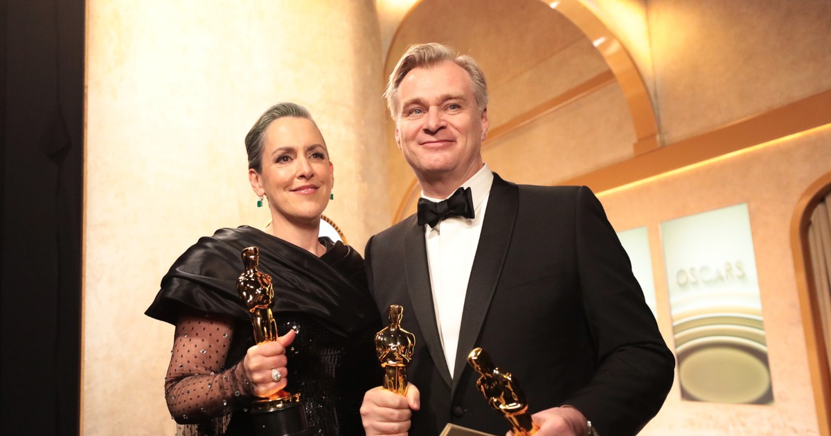 Christopher Nolan e Emma Thomas, diretor e produtora de 'Oppenheimer ...