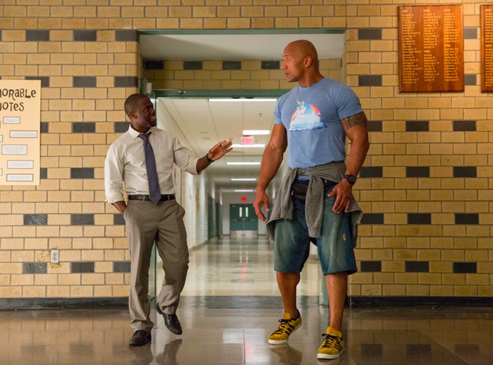 Dwayne Johnson, o The Rock, e Kevin Hart roubam a cena de evento do ...