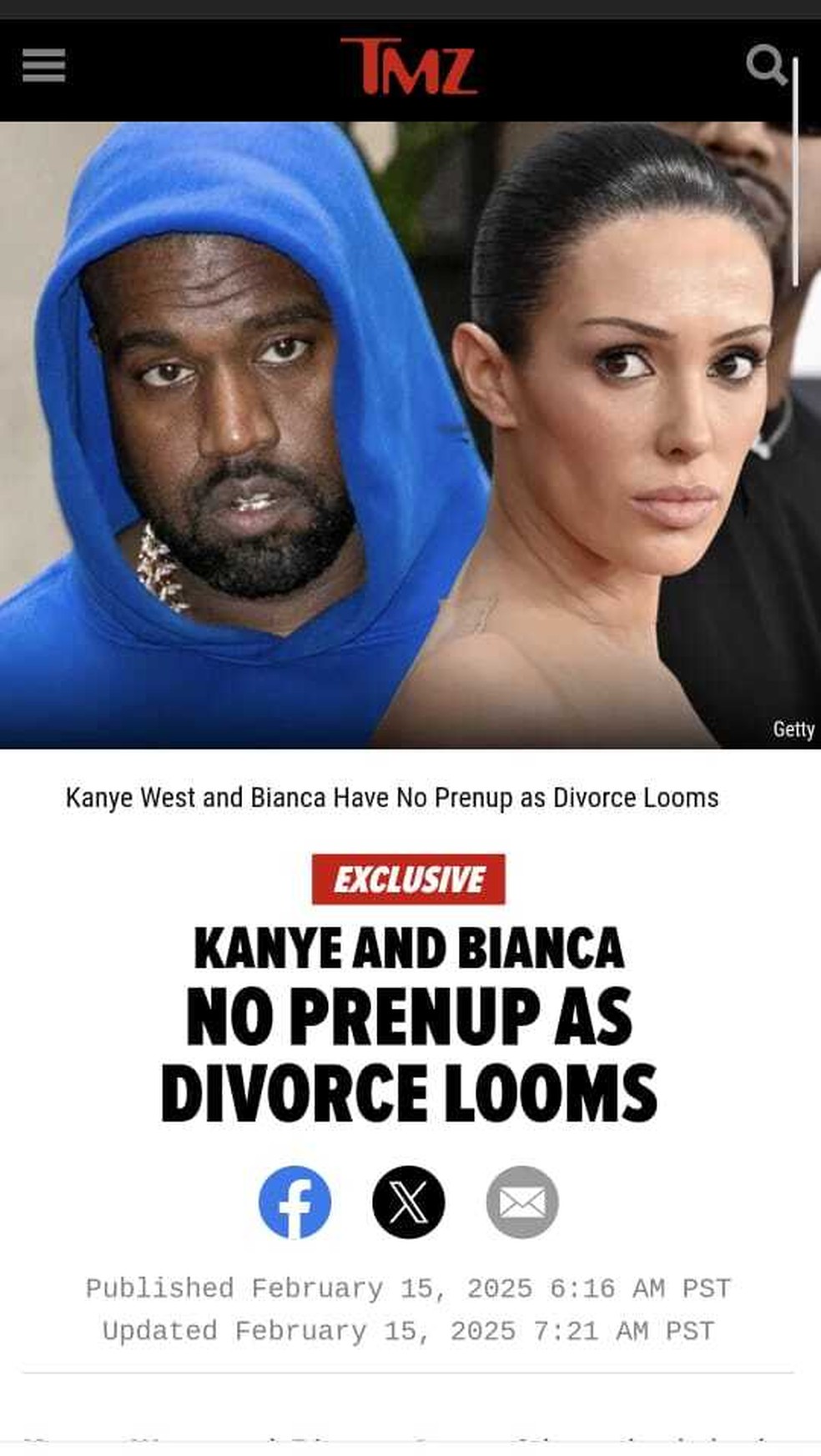 Kanye West e Bianca Censori não tem contrato pré-nupcial assinado, mas ...