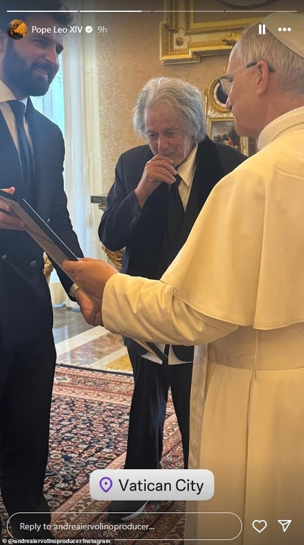 Al Pacino se torna primeiro astro de Hollywood a se encontrar com o ...