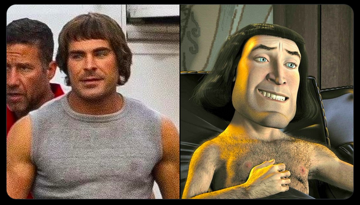 Zac Efron é comparado a personagem bizarro de 'Shrek' por causa de look ...