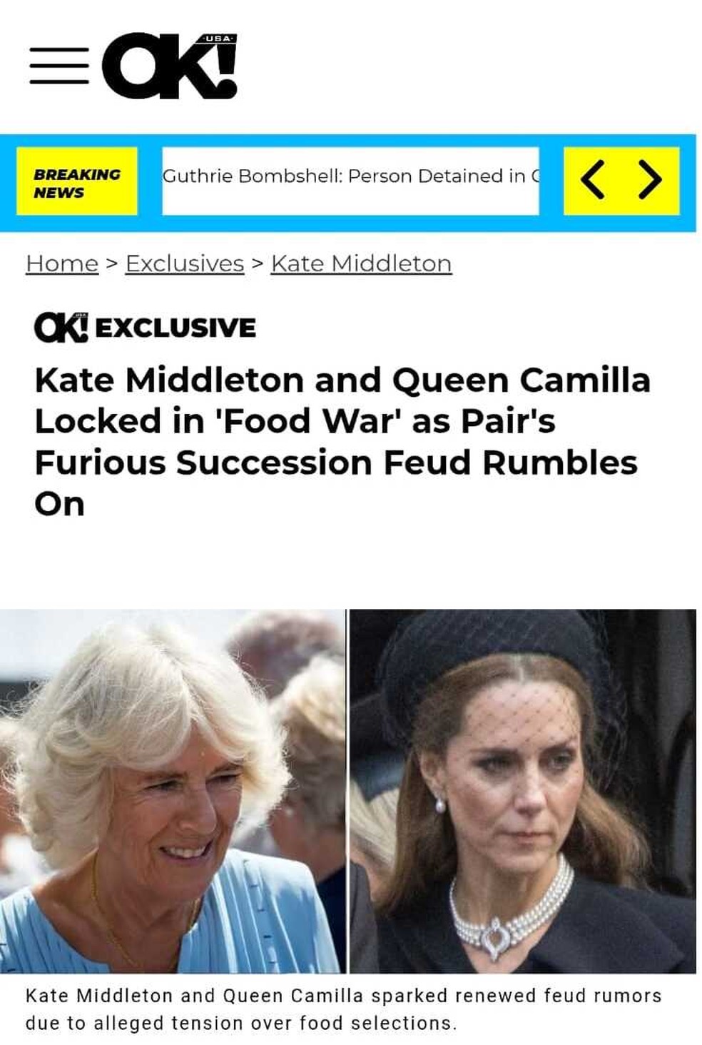 Kate Middleton e Rainha Camilla usam cardápios de jantares da Família ...