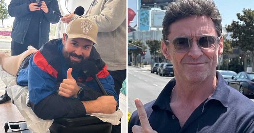 Hugh Jackman reage a vídeo de astro do rúgbi que fez tatuagem generosa ...