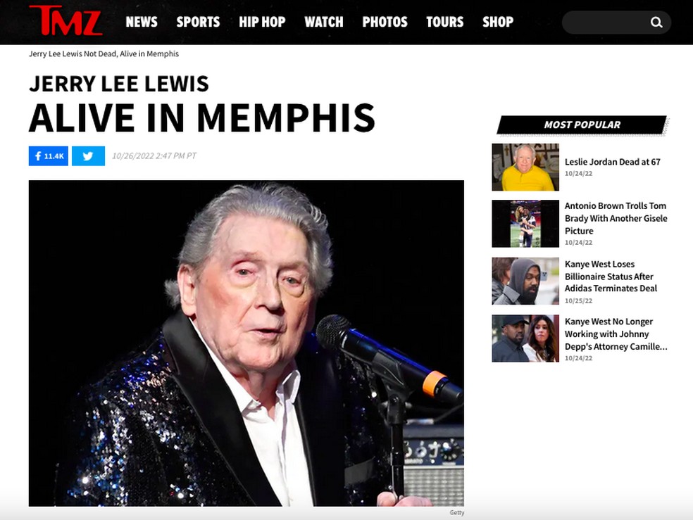 Agente de Jerry Lee Lewis, roqueiro lendário de 87 anos, se revolta com ...