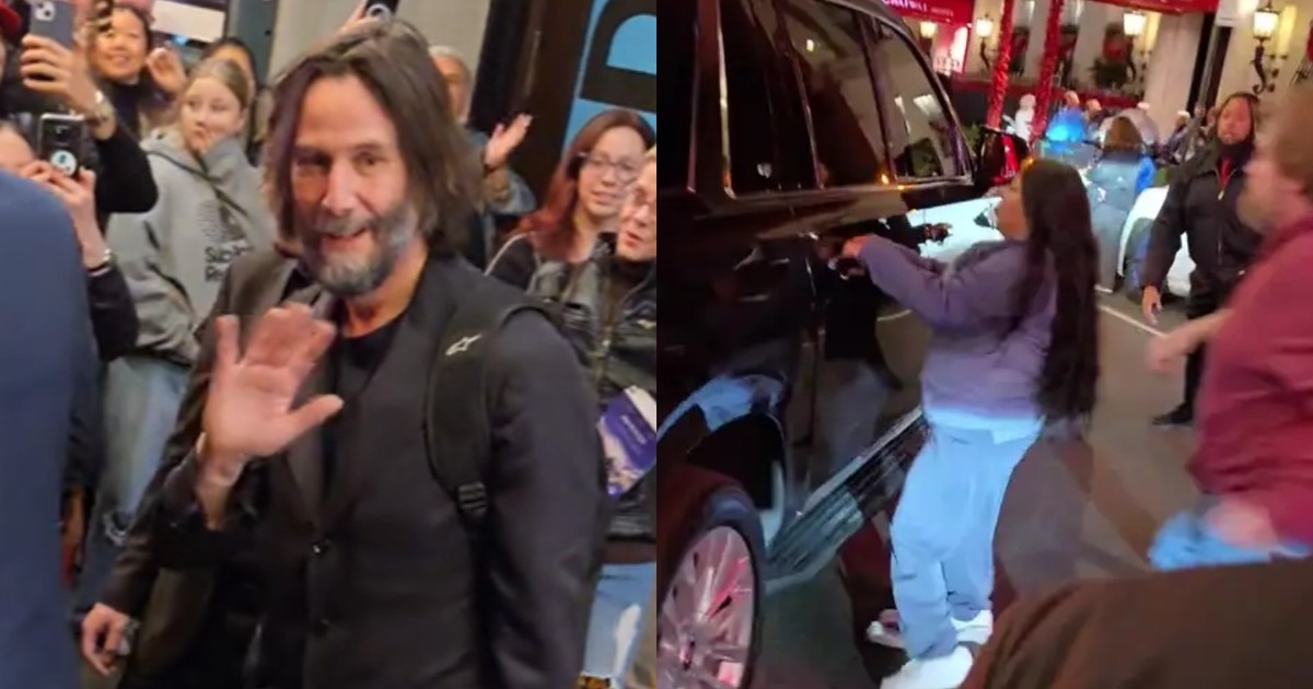 Fã persegue Keanu Reeves e tenta entrar no carro do astro após peça da ...