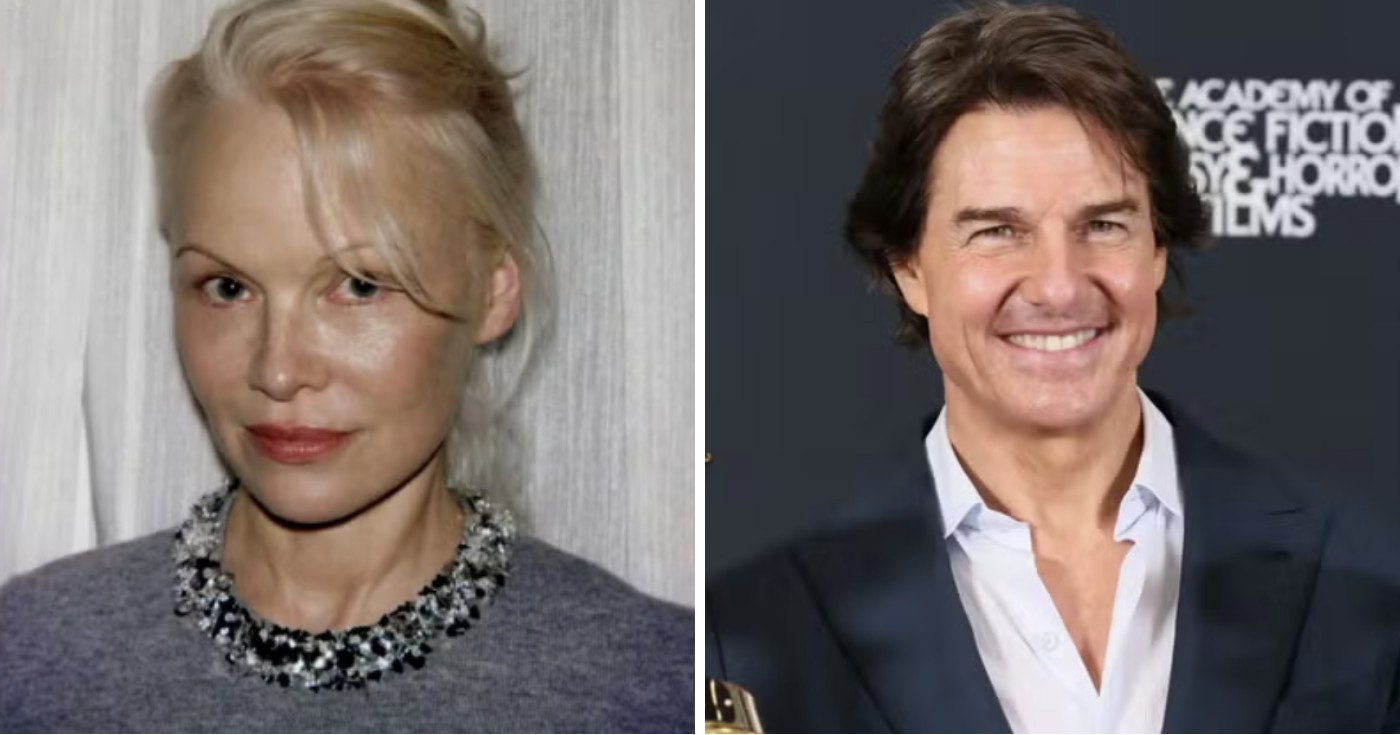 Tom Cruise e Pamela Anderson são flagrados saindo do mesmo hotel e ...