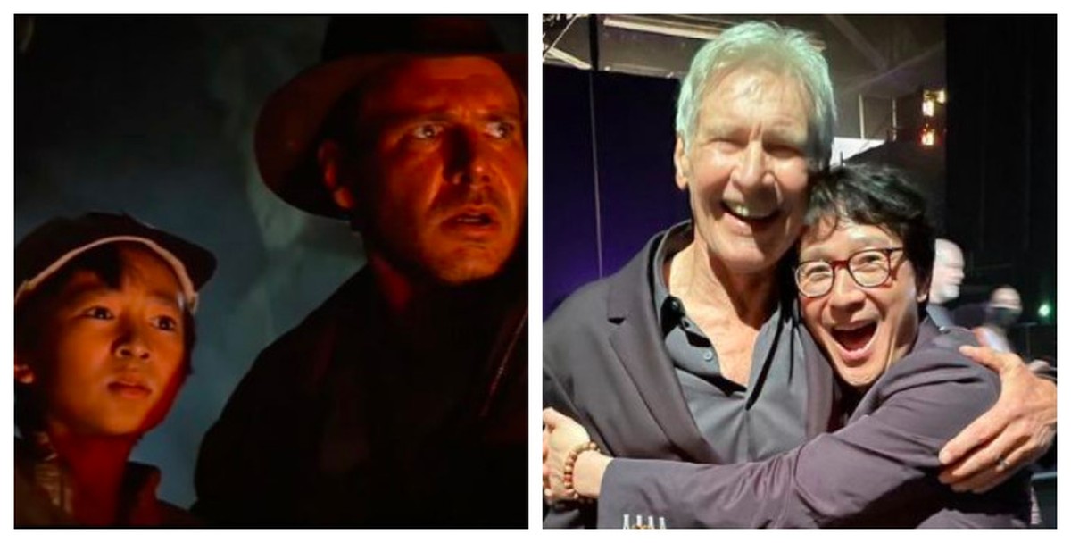 Harrison Ford celebra o sucesso de ex-astro mirim de ‘Indiana Jones ...