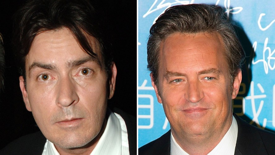 Charlie Sheen conta como notou que Matthew Perry mentia sobre estar ...