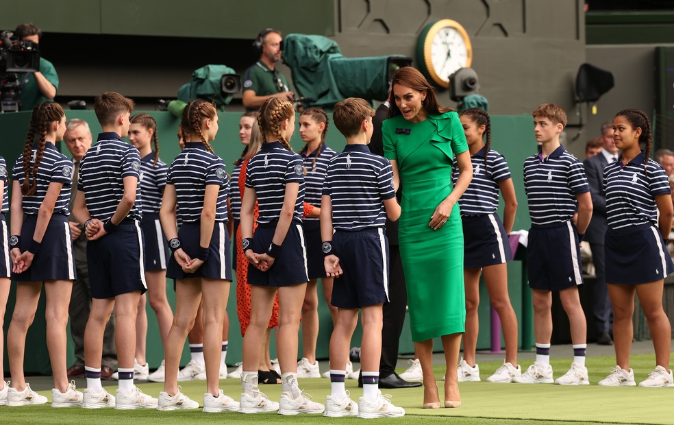 Kate Middleton é criticada por esnobar jovem pegador de bolas antes de ...