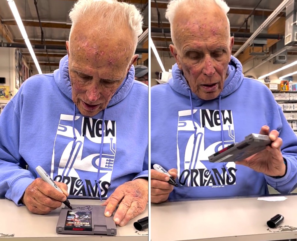 Peter Weller, ator do clássico 'RoboCop', faz aparição rara e aparência ...
