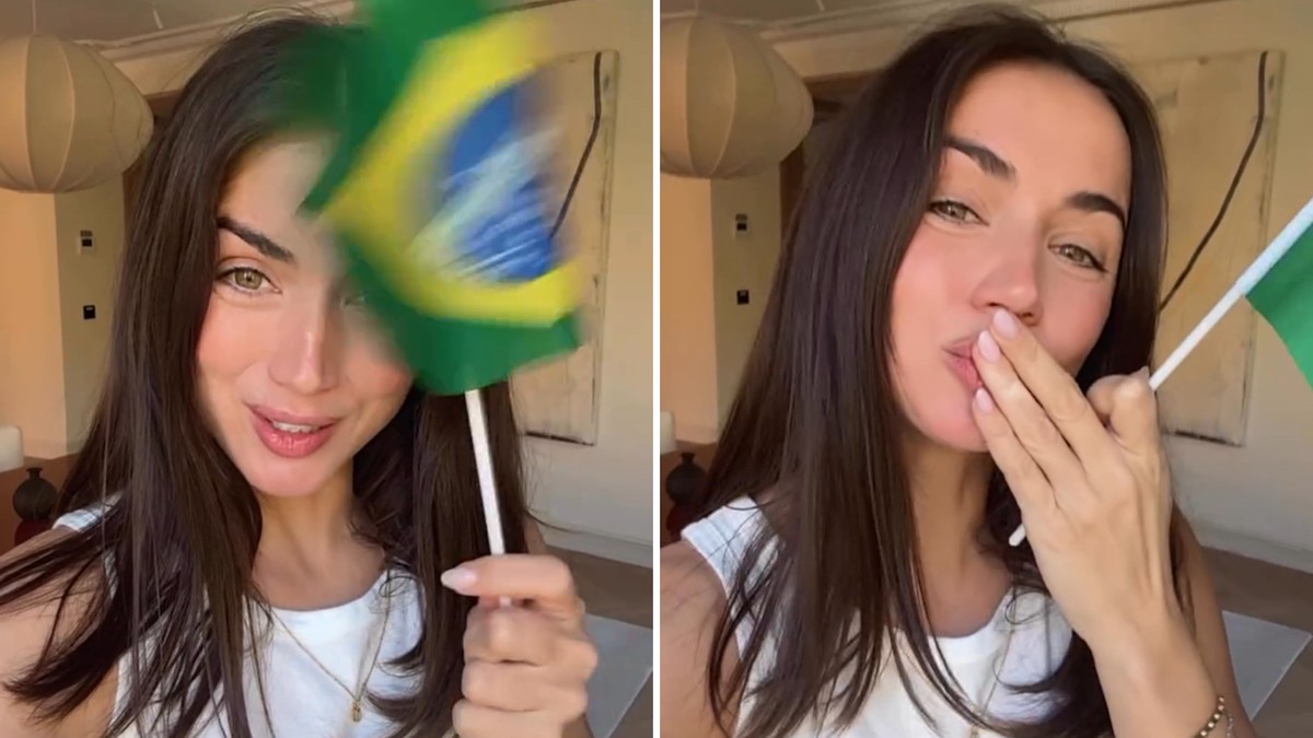Ana de Armas fala português e agita bandeira do Brasil para anunciar ...