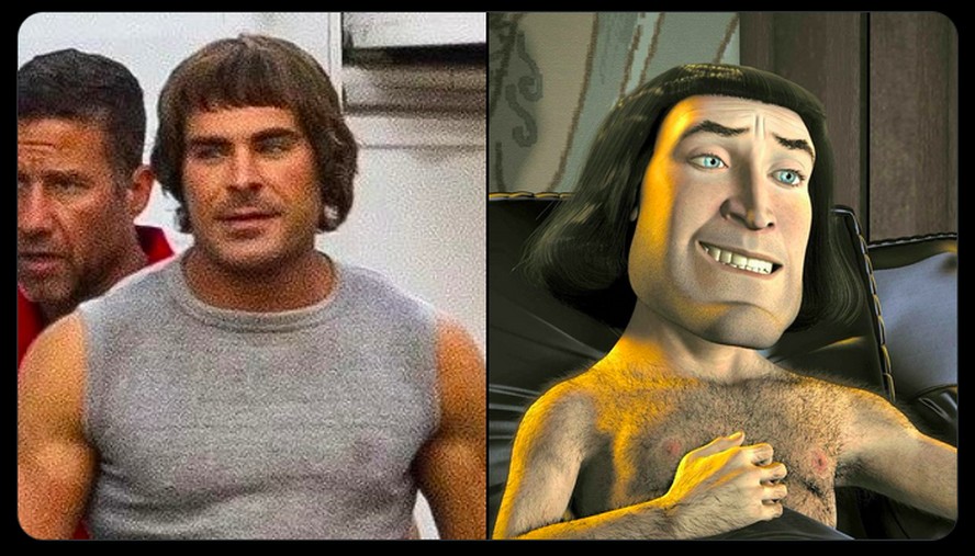 Zac Efron é comparado a personagem bizarro de 'Shrek' por causa de look ...
