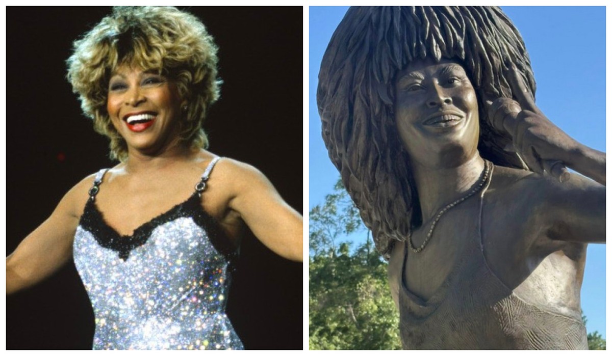 Tina Turner ganha estátua 'irreconhecível' na sua cidade natal e ...