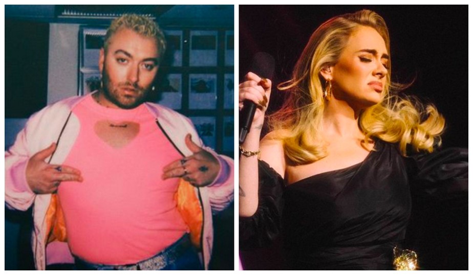 Cantor Sam Smith faz piada com boatos de que ele e Adele são a mesma ...