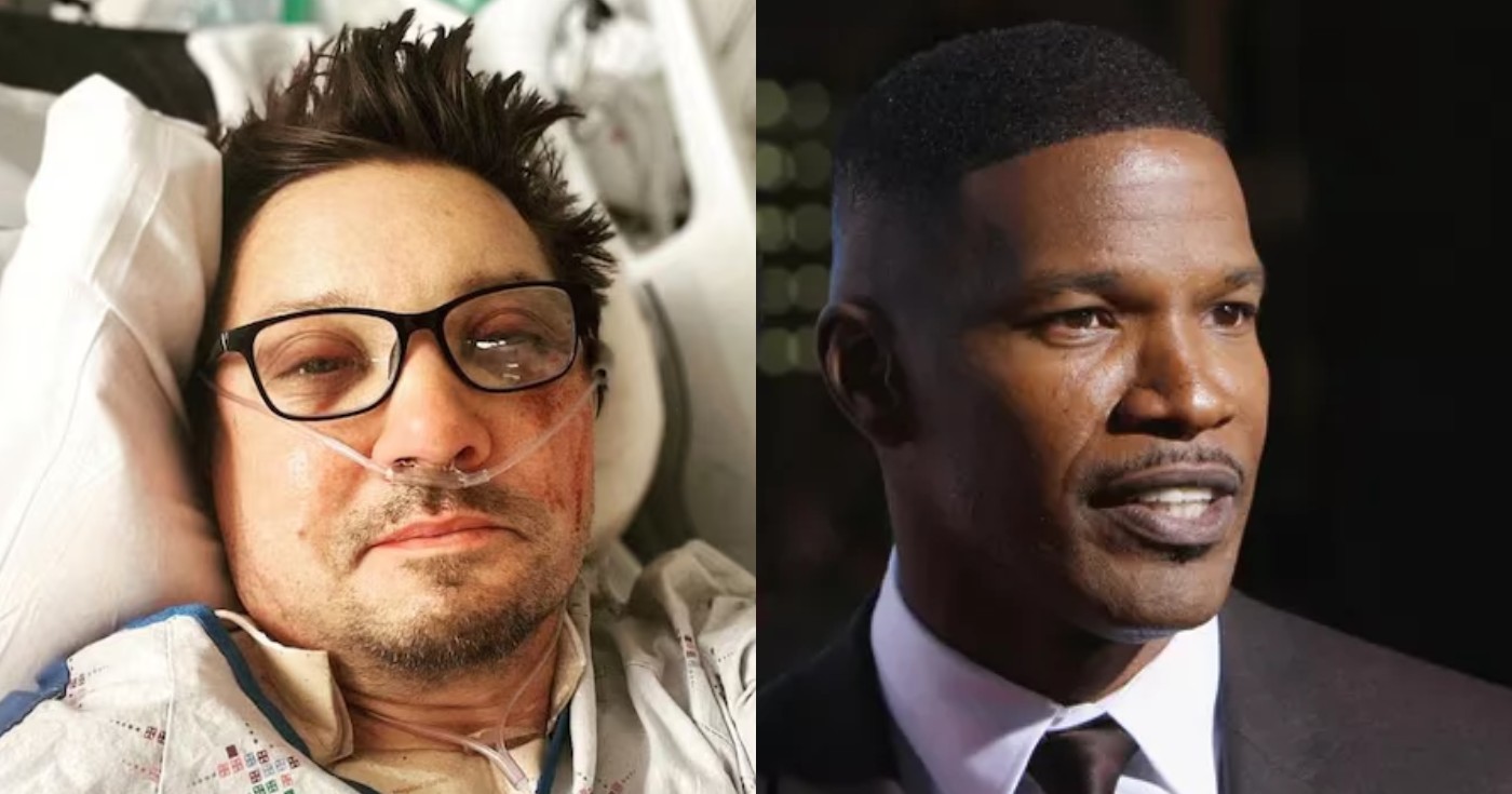 Jeremy Renner revela que teve alucinações com Jamie Foxx após acidente ...