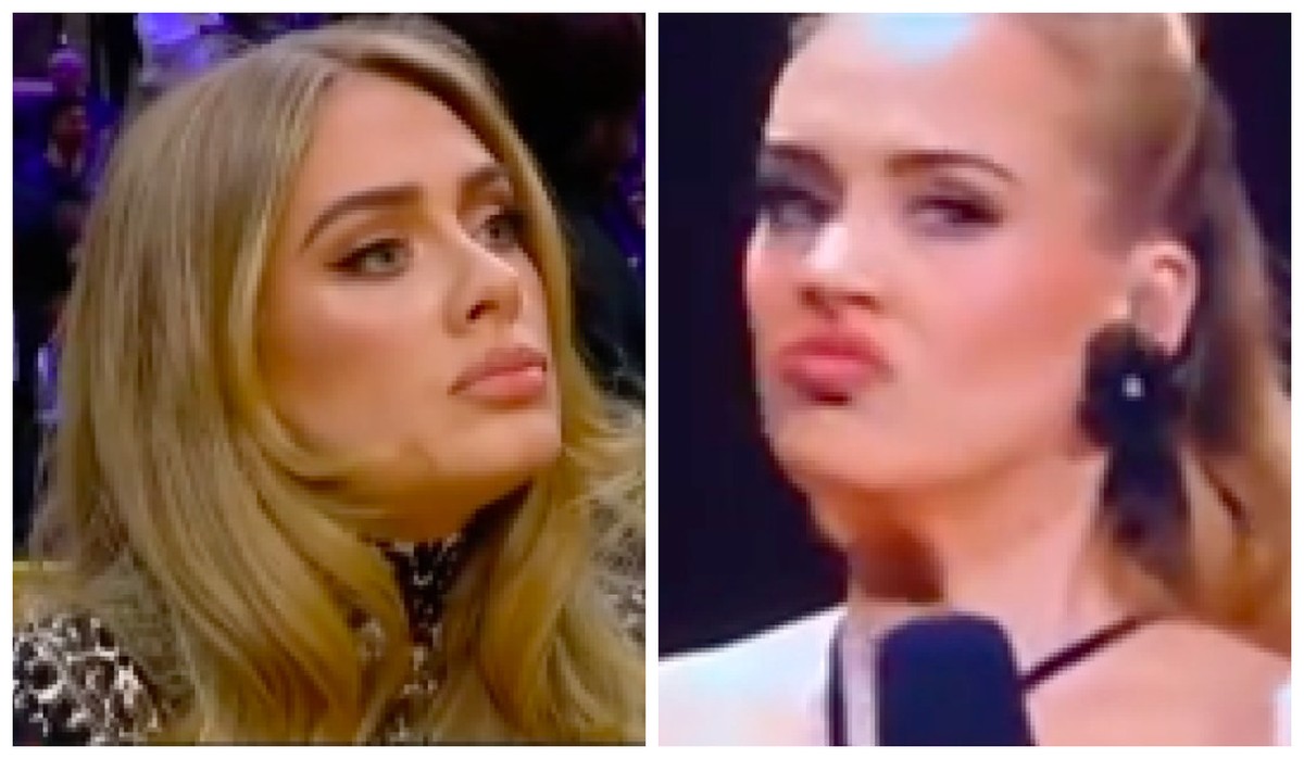 Adele revela que ficou incomodada após meme com seus lábios grossos ...