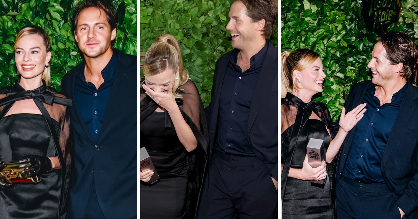 Margot Robbie tem ataque de riso após suposta beliscada indiscreta do ...