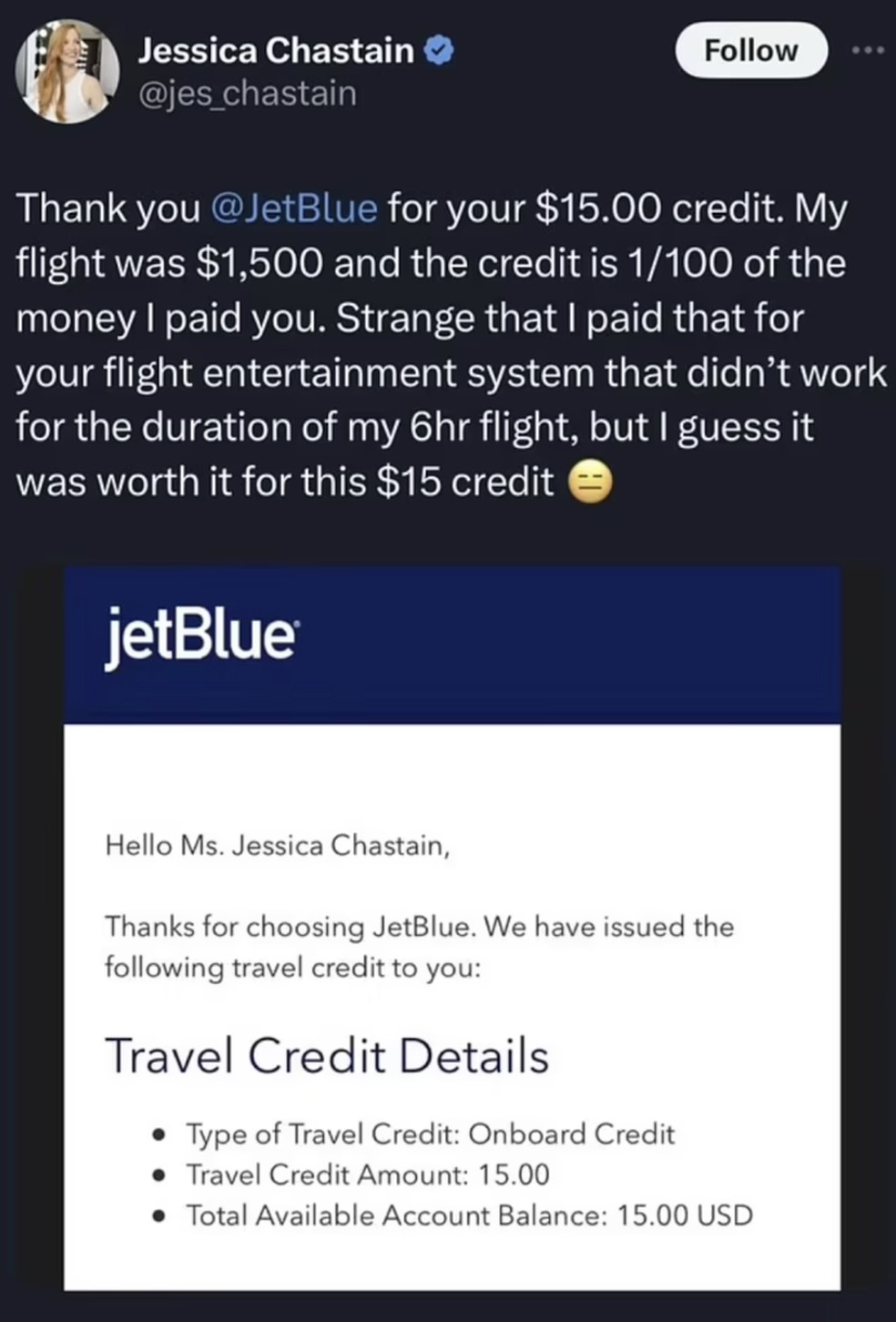 Vencedora do Oscar é detonada por reclamar de reembolso de companhia ...