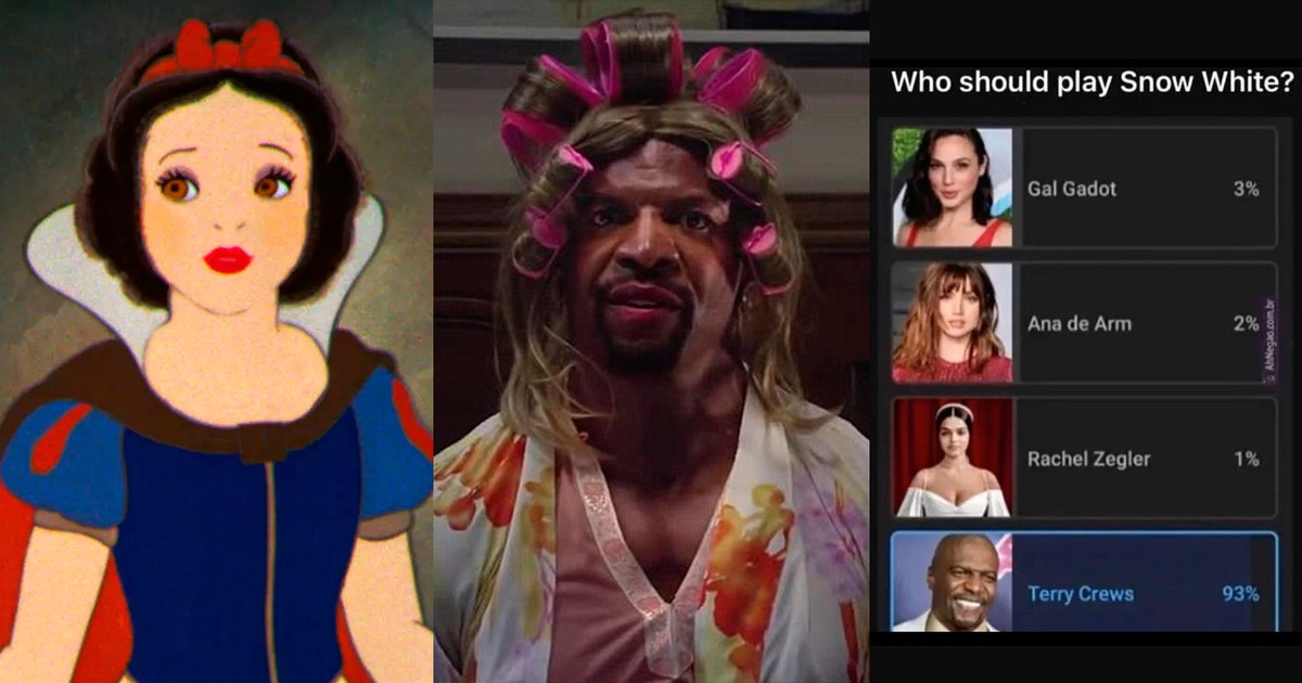 Terry Crews vence 'enquete' para interpretar Branca de Neve promovida ...