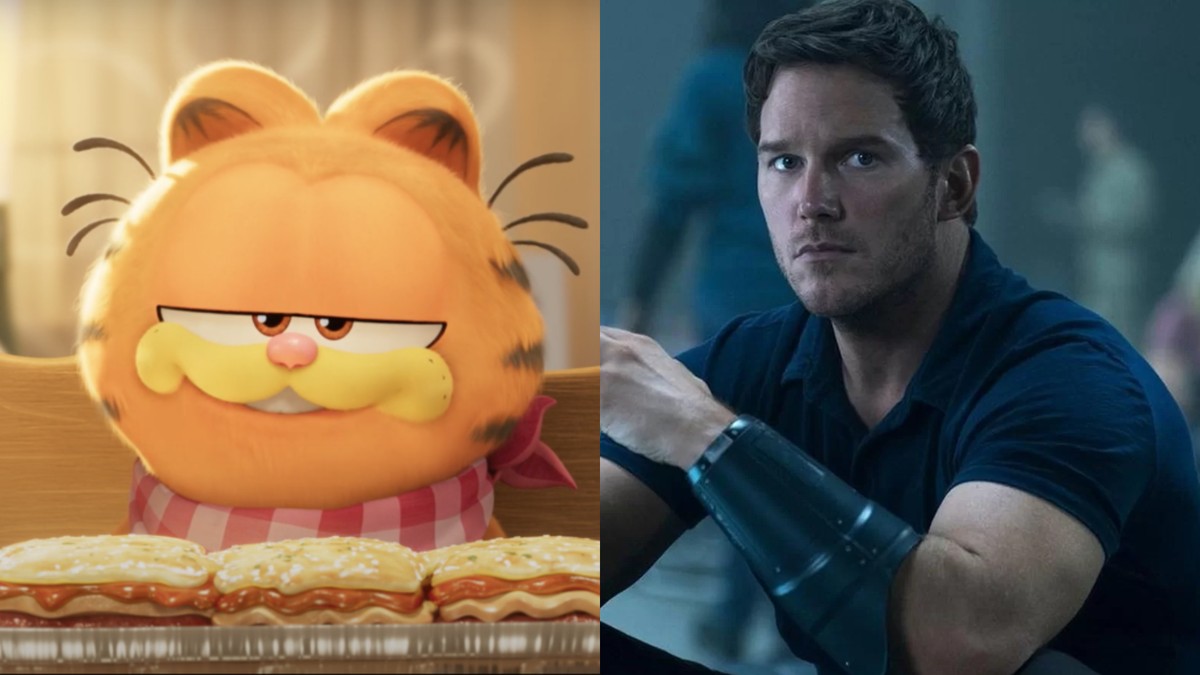 Primeiras cenas com Garfield dublado por Chris Pratt, astro da Marvel e ...