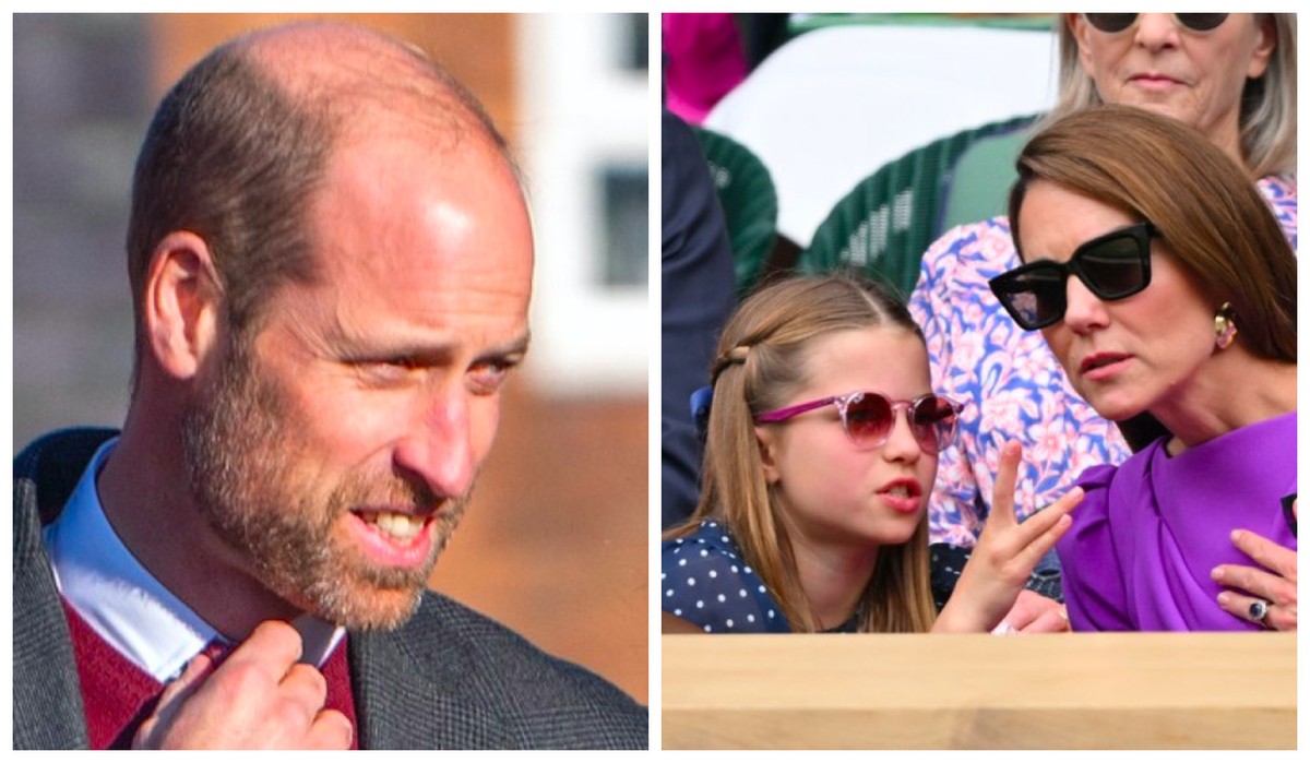 Príncipe William revela que filha Charlotte chorou ao ver seu novo look ...