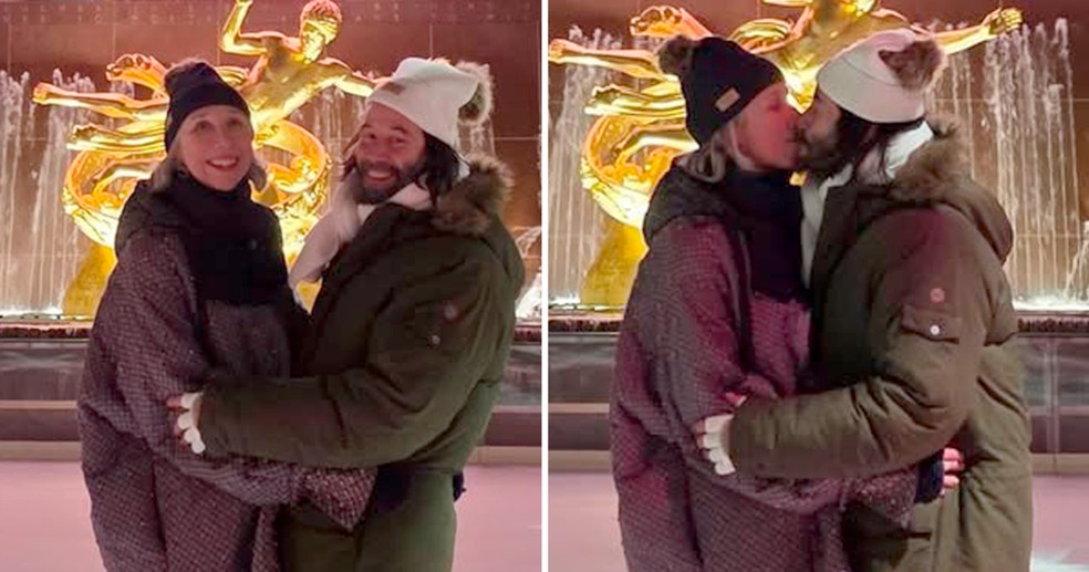 Namorada de Keanu Reeves publica foto rara de beijo com o ator durante ...